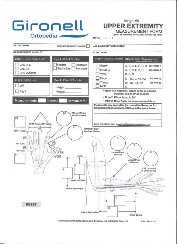 Sistema JAS GL Codo JAS GL Elbow Flexion Extension. — Ortopedia Gironell